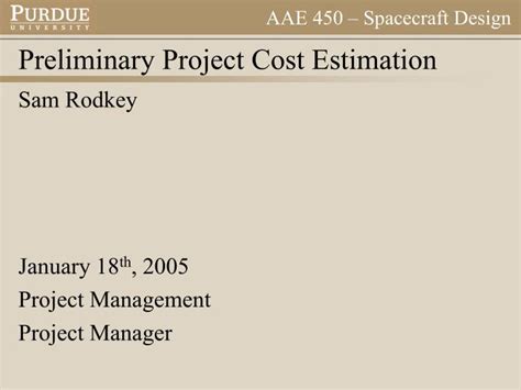 Ppt Preliminary Project Cost Estimation Powerpoint Presentation Free Download Id 3940952