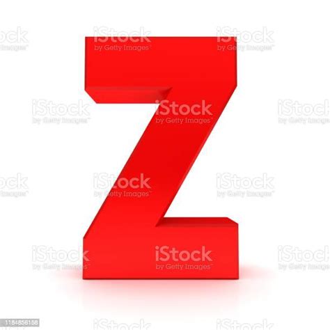 문자 Z 빨간색 3d 렌더링 알파벳 대문자 글꼴 기호 흰색 배경에 0명에 대한 스톡 사진 및 기타 이미지 0명 3차원 형태 대문자 Istock
