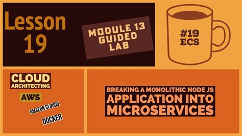 Aws Ecs Module 13 Guided Lab Breaking A Monolithic Node Js