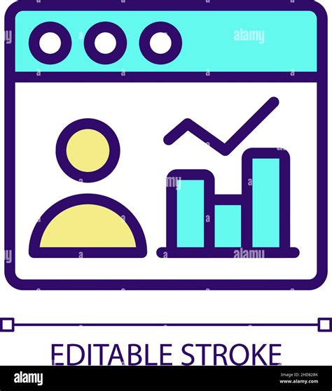 Social Media Data Mining Rgb Color Pixel Perfect Icon Stock Vector Image And Art Alamy