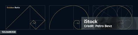 황금 비율 디자인 템플릿입니다 황금 비율의 법칙에 있는 다른 그림과 모양의 집합 황금 나선 황금 단면 피보나치 배열 피보나치 수 0명에 대한 스톡 벡터 아트 및 기타 이미지
