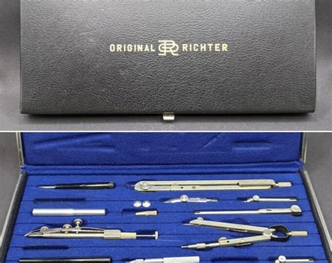 1970s Original Richter German Draftsman Technical Drawing Instrument