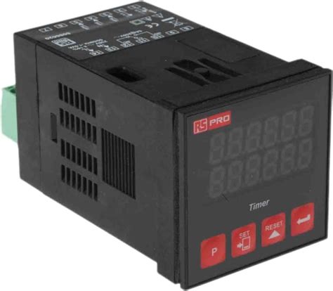 RS PRO RS PRO Panel Mount Timer Relay 230V Ac 1 Contact 1 Function SPDT 808 6620 RS