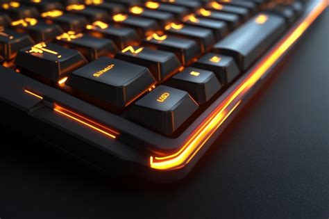 Highperformance Gaming Keyboard With Programmable Premium Ai Generated Image