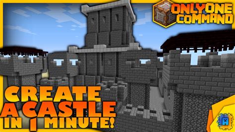 Generate A Castle With Only One Command Block Minecraft Castle