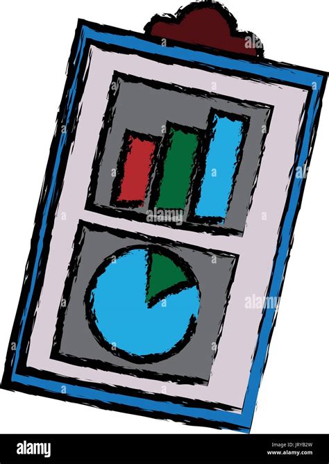 Financial Report Business Clipboard With Financial Data Charts Graphs