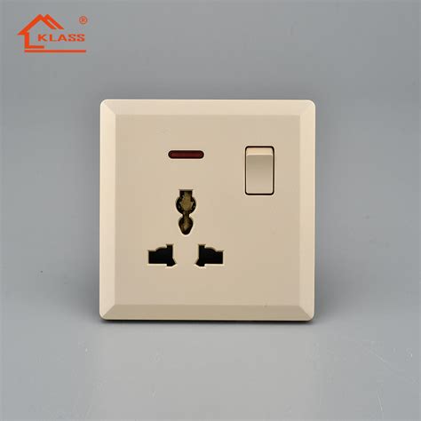 Factory Outlet Fashion Design Universal A Socket With One Gang Switch Wall Switch Socket With