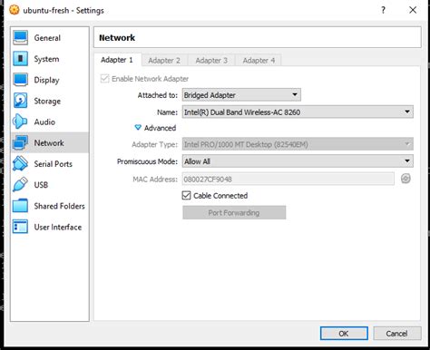 how to set static ip to virtualbox vm datmt
