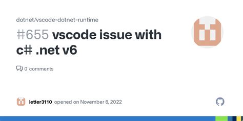Vscode Issue With C Net V6 Issue 655 Dotnet Vscode Dotnet