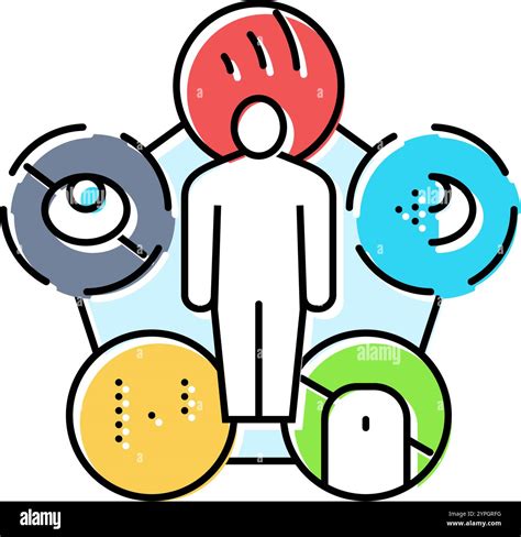 Accessibility Ux Ui Design Color Icon Vector Illustration Stock Vector
