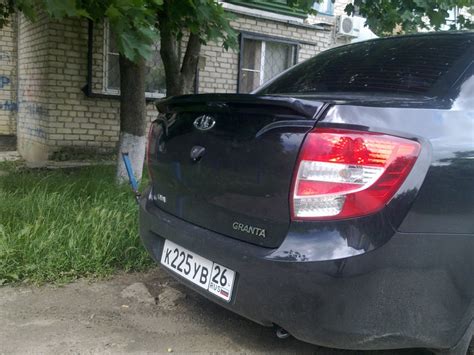спойлер гранта спорт — Lada Гранта (1G), 1,6 л, 2013 года | тюнинг | DRIVE2