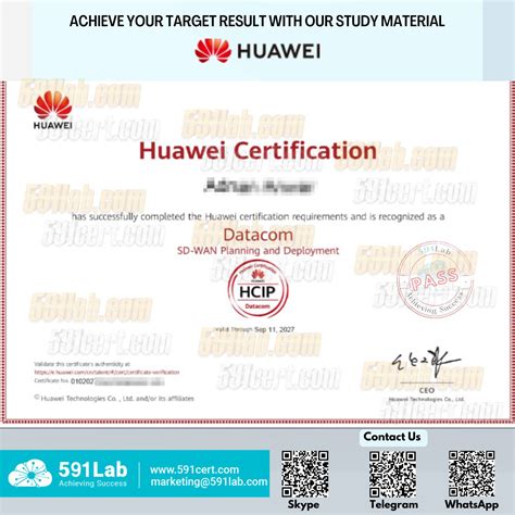 H12 871 Hcip Datacom Sd Wan Planning And Deployment