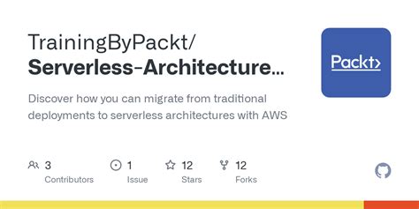 GitHub TrainingByPackt Serverless Architectures With AWS Discover How You Can Migrate From