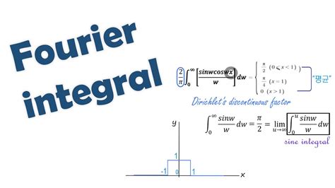 [푸리에변환] 7편 푸리에적분 예제풀이 디리클레 불연속 인자 Youtube