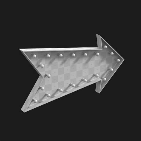 Download Luminous Arrow Sign 001 3d Models For Free Freepik
