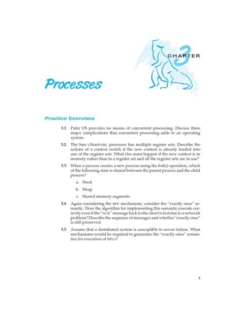 Operating System Exercises Chapter 3 Exr Pdf