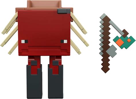 Mattel Minecraft Craft A Block Strider Figura Auténticos Personajes De Videojuegos Pixelados