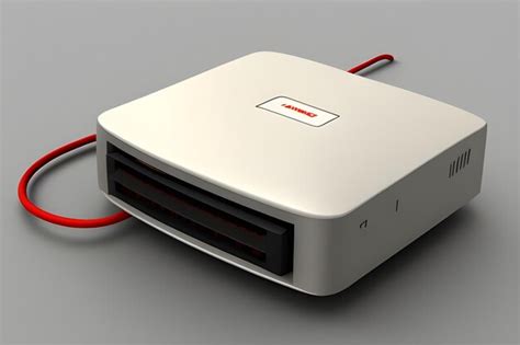 Vintage Old Modem Isolated On White Background Premium Ai Generated Image