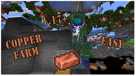 Easy Copper Farm Minecraft 117 Javabedrockps4xbox Youtube