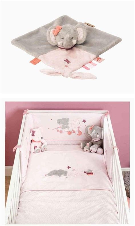 Nattou Adele And Valentine Doudou Handky And Plushie Elephant Babies