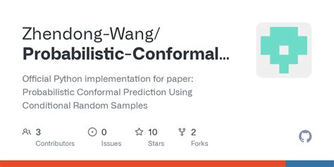 GitHub Zhendong Wang Probabilistic Conformal Prediction Official