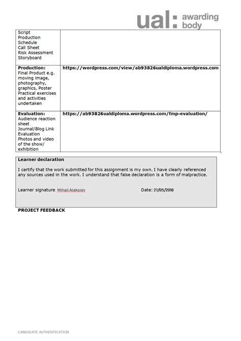 Learner Authentication Mihail Aleksiev