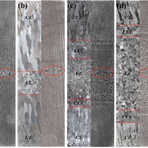Solidification Structures Of Slabs Under Different Current Intensities Download Scientific