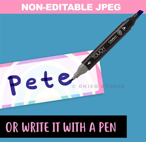 Editable Name Tags Labels Editable Classroom Resource Etsy