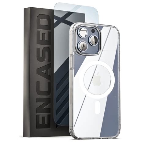 Iphone 14 Pro Max Loop Case In Black Marble With Screen Protector Encased