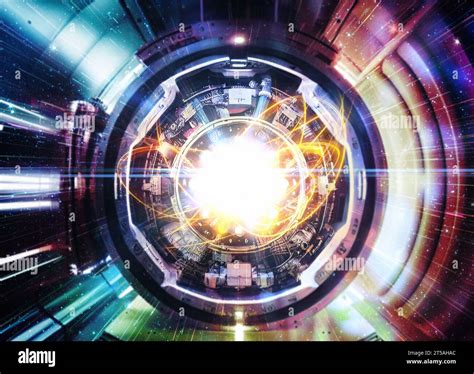 Particle Accelerator Conceptual Illustration Stock Photo Alamy