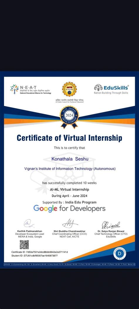 Ai Machinelearning Deeplearning Computervision Internship Aicteneat Aicte