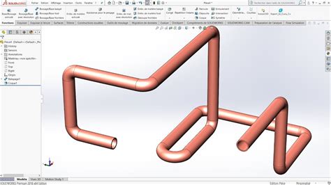 Solidworks Tutorial 24 3d Pipe Tuyau Youtube