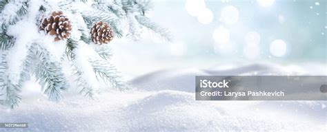 엽서 초대장 축하를위한 크리스마스 테마의 아름다운 배너 형식 이미지 겨울에 대한 스톡 사진 및 기타 이미지 겨울 눈 냉동상태의 물 배경 주제 Istock