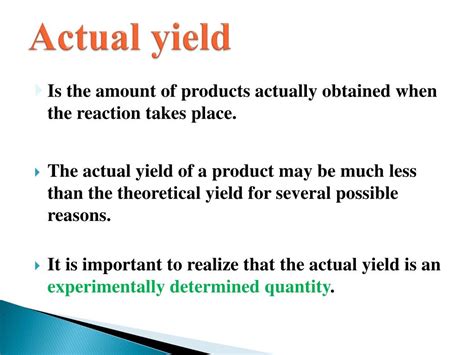 PPT Lecture No Limiting Reactant Theoretical Yield And Percentage Yield PowerPoint