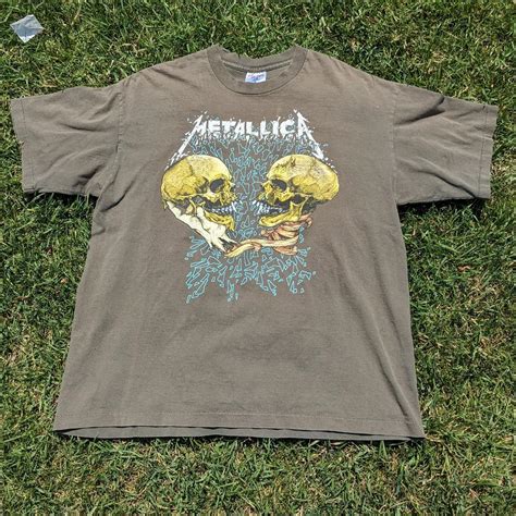 Vintage 1994 Metallica Pushead Shirt Crazy Metallica Depop