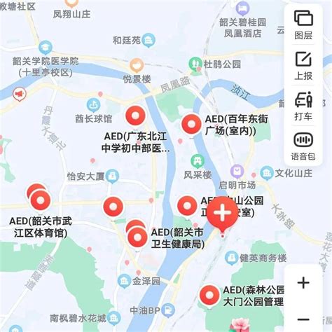 韶关AED百度地图上线已接入62个点位 急救 指挥中心 实时