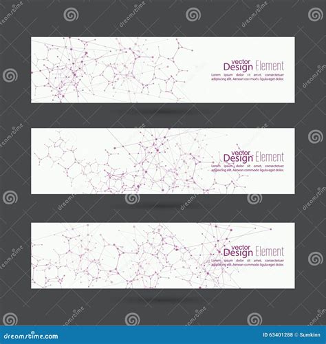 Virtual Abstract Background With Particle Stock Vector Illustration Of Connect Consistency