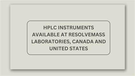 Hplc Analysis Instruments