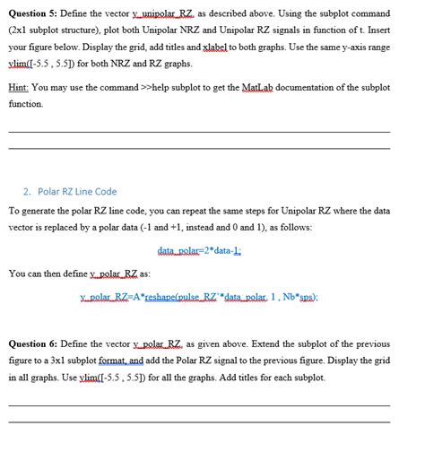 Solved III RZ Signaling Unipolar And Polar Line Codes In Chegg Com