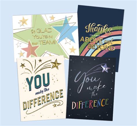 Employee Appreciation Assortment Employee Greeting Cards Posty Cards