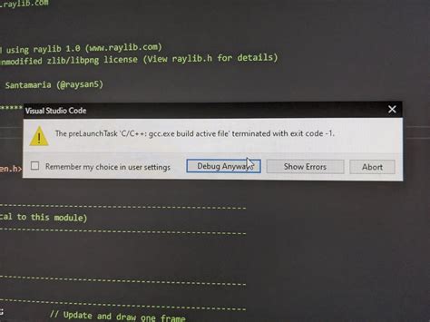 Problems Setting Up Raylib With Vs Code Rraylib