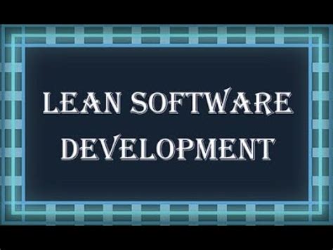 Lean Software Development LSD Agile SDLC Model By Team 6B RPL