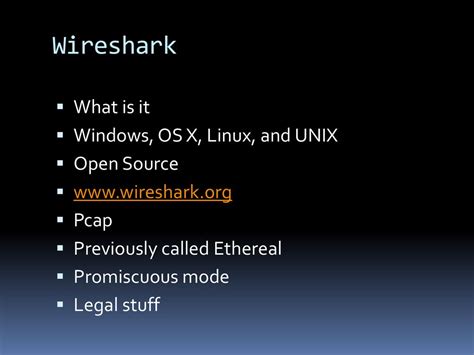 Intro To Wireshark What Is It What Does It Do Why Do I Need It Ppt Download
