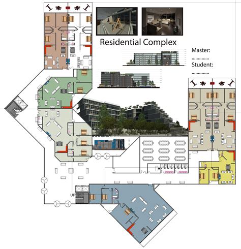 Revit Residential Complex 3d Model 150 Rvt Unknown Free3d