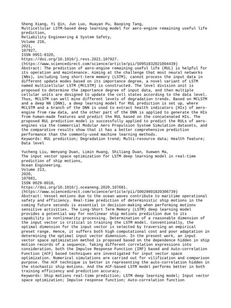 Deep Learning Lstm Pdf Deep Learning Artificial Neural Network