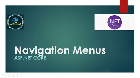 44 Navigation Menus In Aspnet Core Mvc Youtube