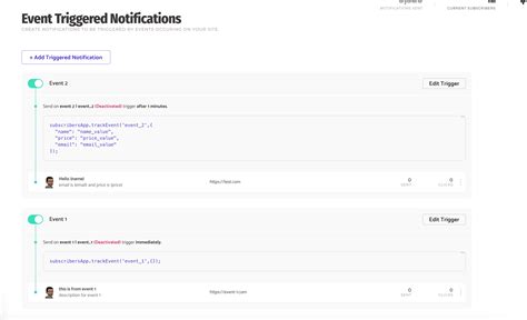 How To Use Subscribers Custom Event Based Web Push Notifications Subscribers Support