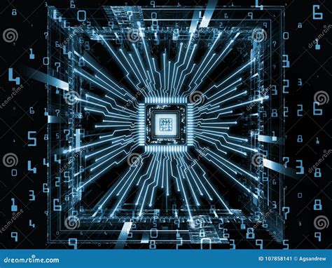 Evolving Computer Cpu Stock Illustration Illustration Of Integer