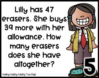 Addition Task Cards Two Digit By Alleah Maree Teachers Pay Teachers