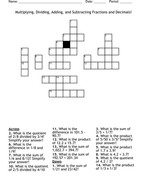 Multiplying Dividing Adding And Subtracting Fractions And